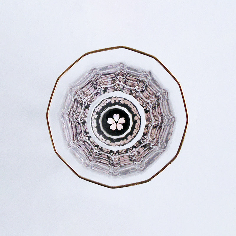 Sake Glass Kaleidoscope Gold Sakura – WAZA NYC